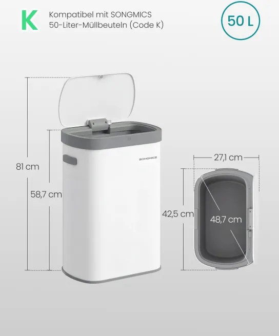 Odpadkový koš se senzorem LTB640WZ02