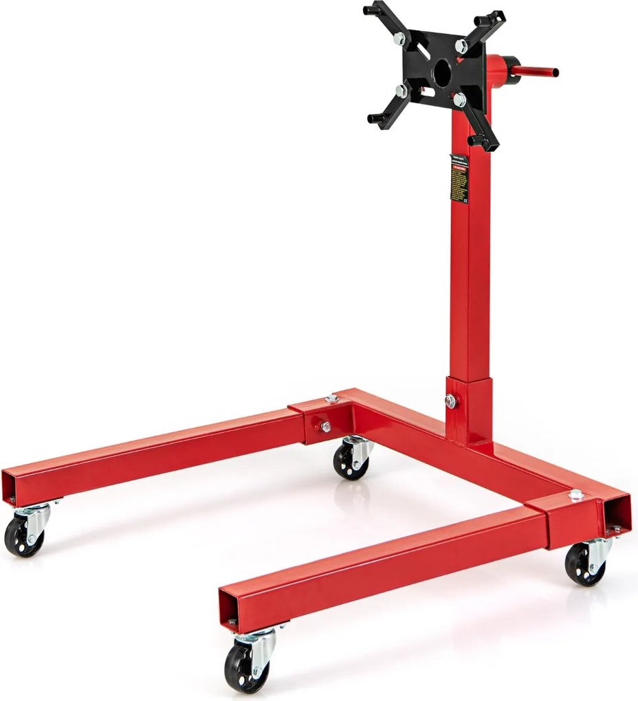 Costway Stojan motoru 680 kg zdvih motoru otočný o 360° se 4 nastavitelnými