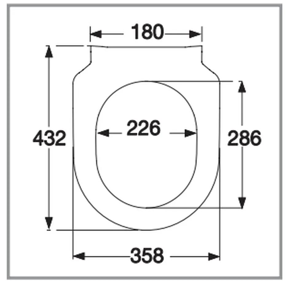 Villeroy & Boch SUBWAY 2.0.- toaletní sedátko s poklopem 9M78S101