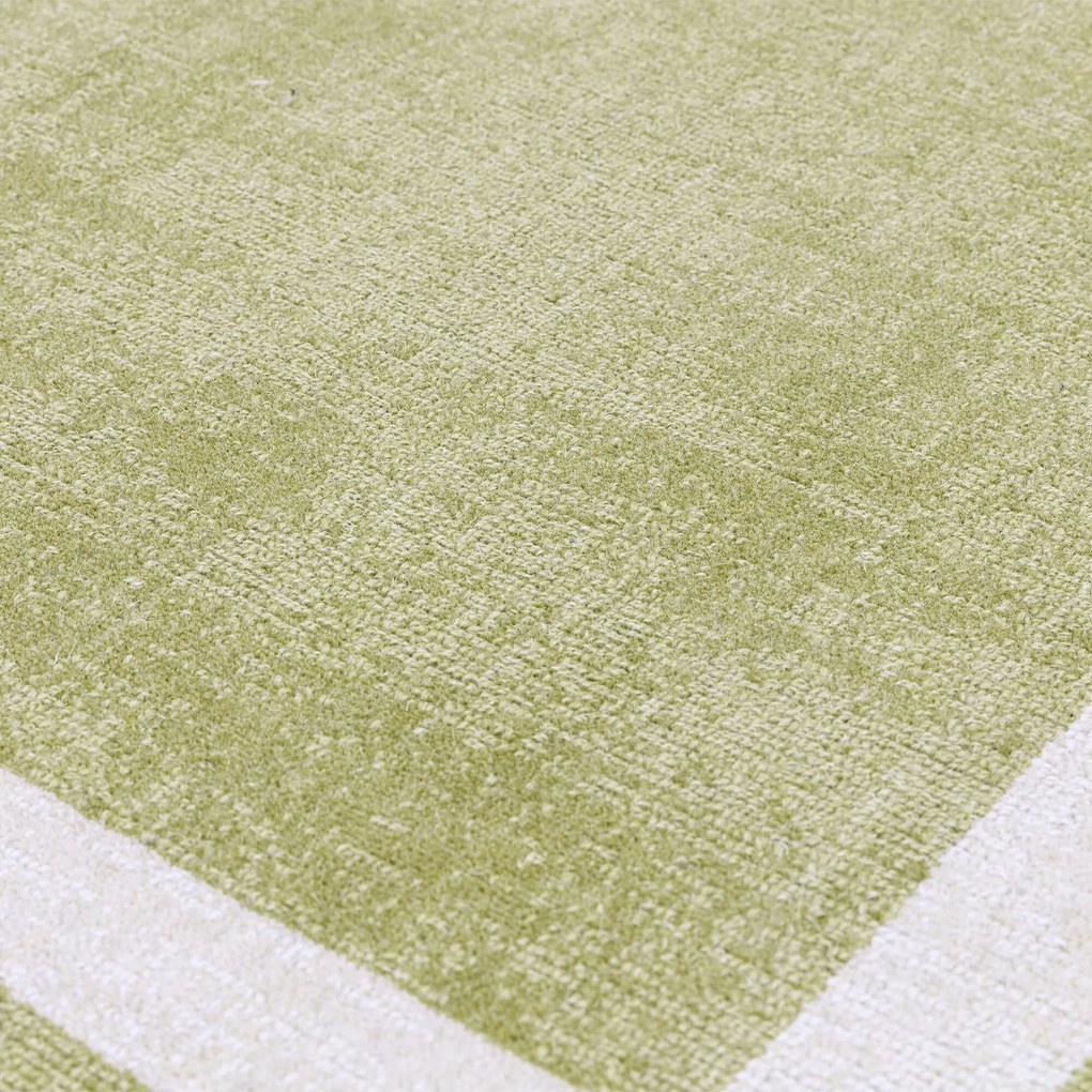 Tribeca Design Kusový koberec Buster Border Green Rozměry: 200x300 cm