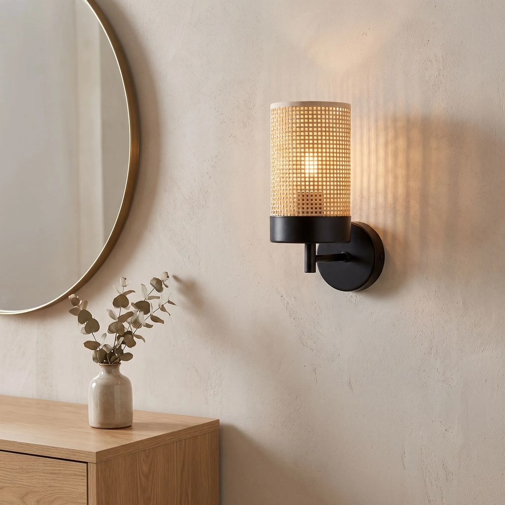 Toolight Rea, nástěnné svítidlo APP1903-1W, 60W, IP20, černá, OSW-63002