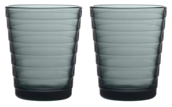 Sklenice Aino Aalto Dark Grey 220 ml - set 2 ks Iittala