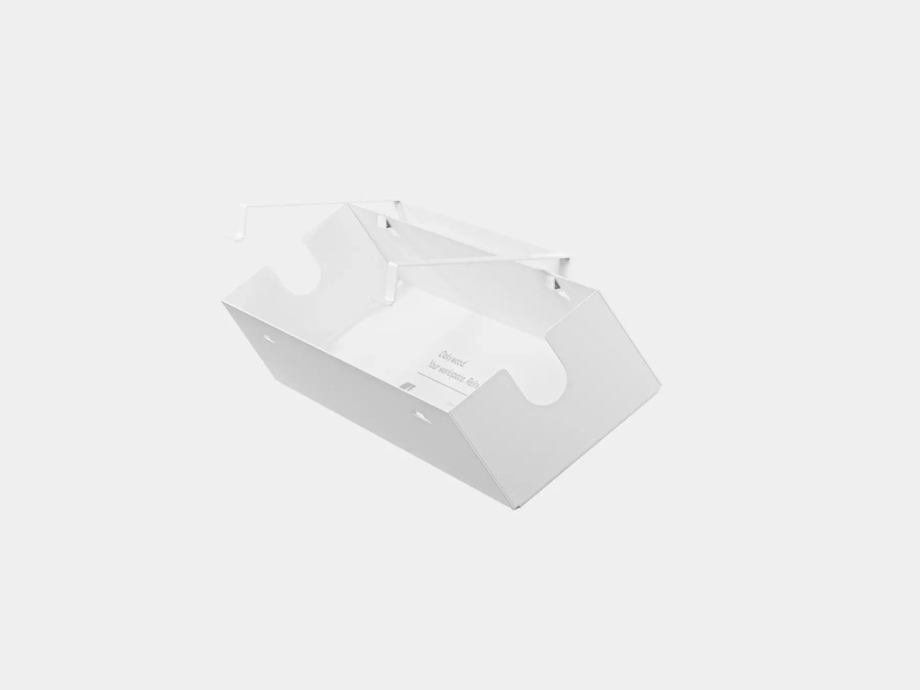 Organizér kabelů pod stůl Bílá / Velký (100 cm)
