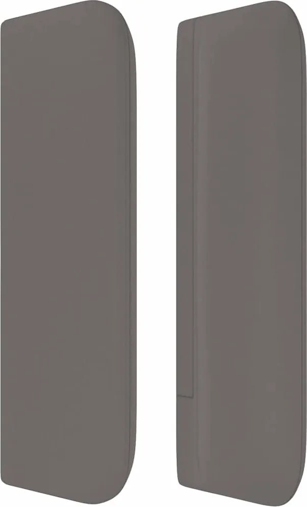 Čelo postele typu ušák šedá 93x16x78/88 cm umělá kůže 3118570