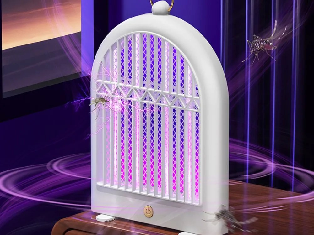 Verk Group Elektrická led insekticidní lampa uv pro komáry mouchy přívěsek 2 usb režimy