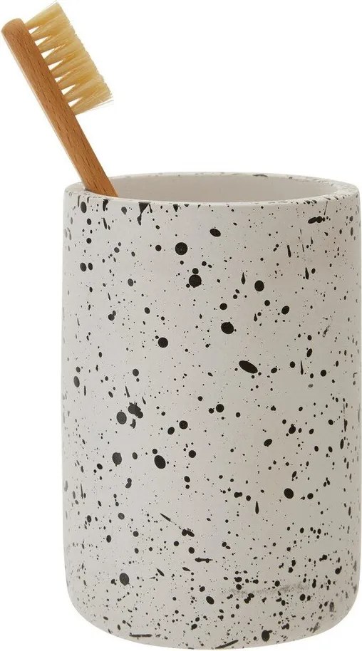 Krémový betonový kelímek na zubní kartáčky Mozie – Premier Housewares