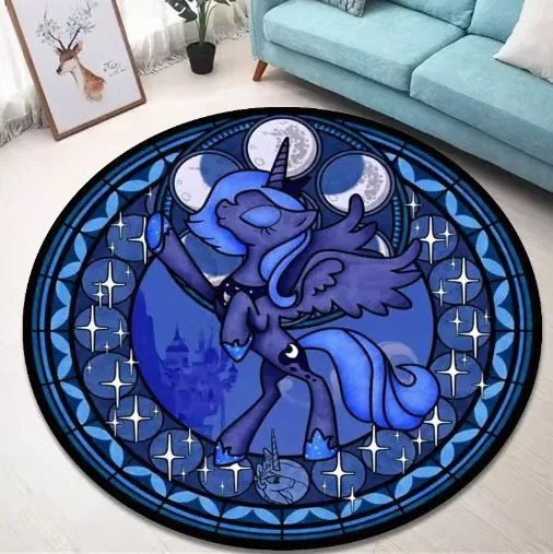 Koberec/předložka s motivem My Little Pony, 120 cm Varianta: Princezna Luna (Color 14), Velikost: průměr 120cm