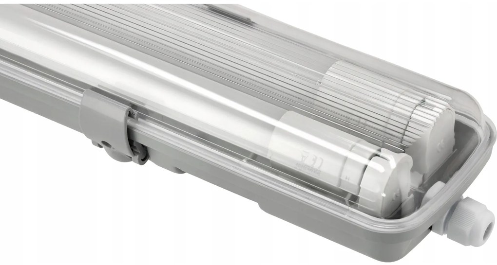 BERGE Hermetické svítidlo 120cm + 2x LED trubice - neutrální bílá