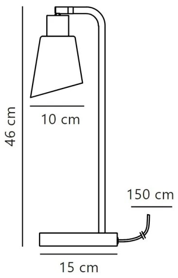 Nordlux - Stolní lampa MOLLI 1xE14/25W/230V