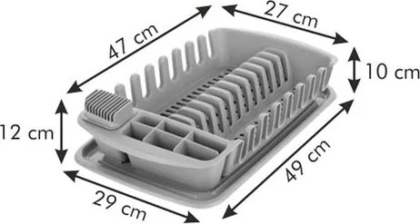 TESCOMA Odkapávač s podnosem CLEAN KIT, bílý