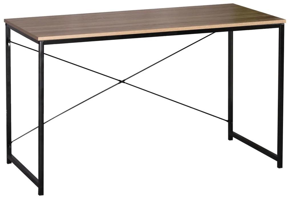 MODERNHOME Počítačový stůl Roven hnědý/černý
