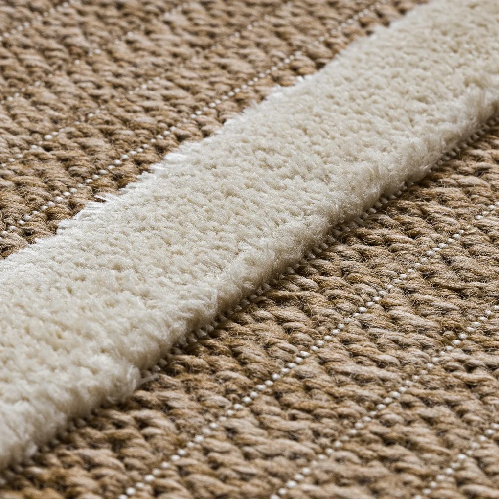 Dywany Łuszczów, Kusový koberec Spark 0686A beige/cream, 140x190, béžová, chodba / předsíň