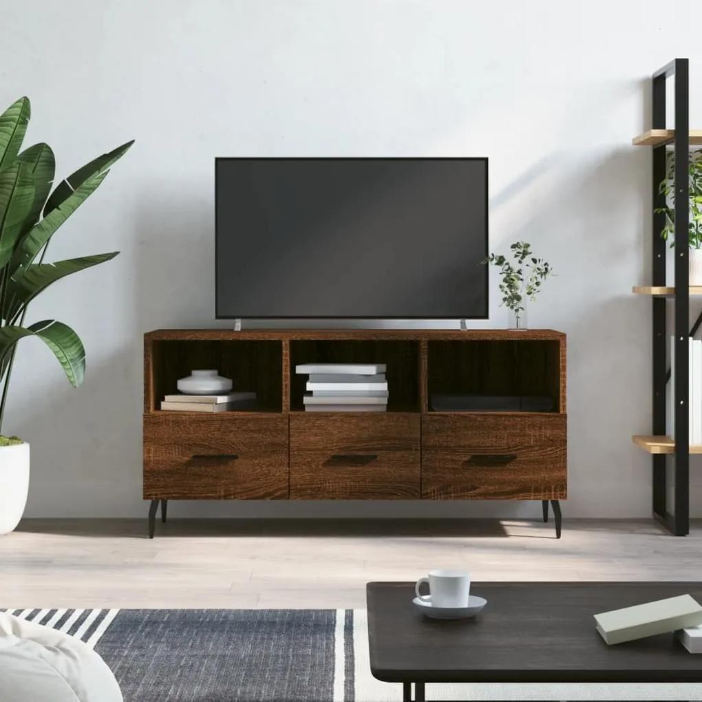 vidaXL TV skříňka 102x36x50 cm kompozitní dřevo [829057] Barva: hnědý dub