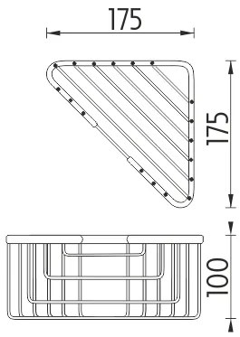 Nimco Drátěná polička - OP 106-26