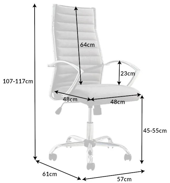 Kancelářská židle Boss šedá