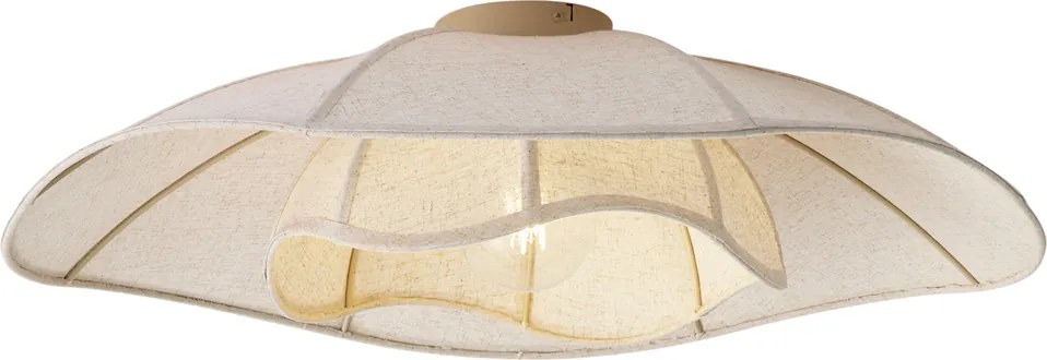 Stropní svítidlo Japandi béžová látka 70 cm - Haru
