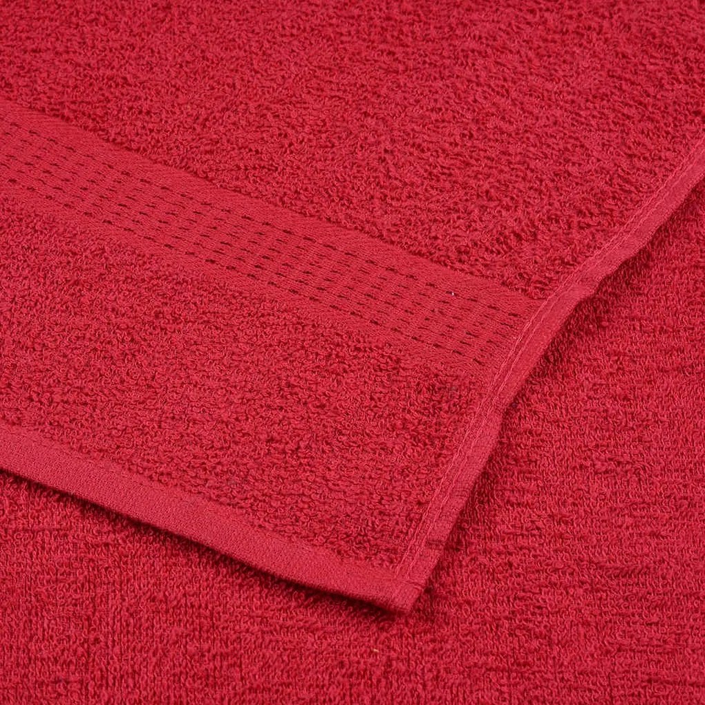 Saunové osušky FROGN 10 ks červené 80x200 cm 360 g/m² 136937