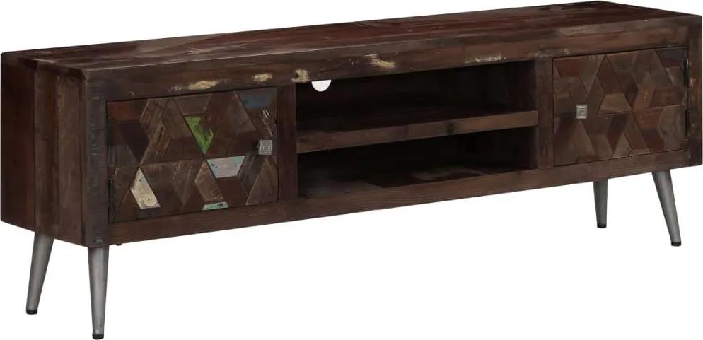 vidaXL TV stolek masivní recyklované dřevo 140 x 30 x 45 cm [245914]