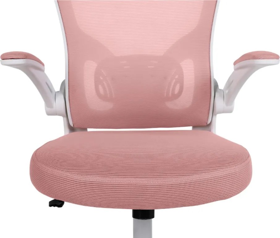 Dětská otočná židle Neoseat LEXI — látka, růžová