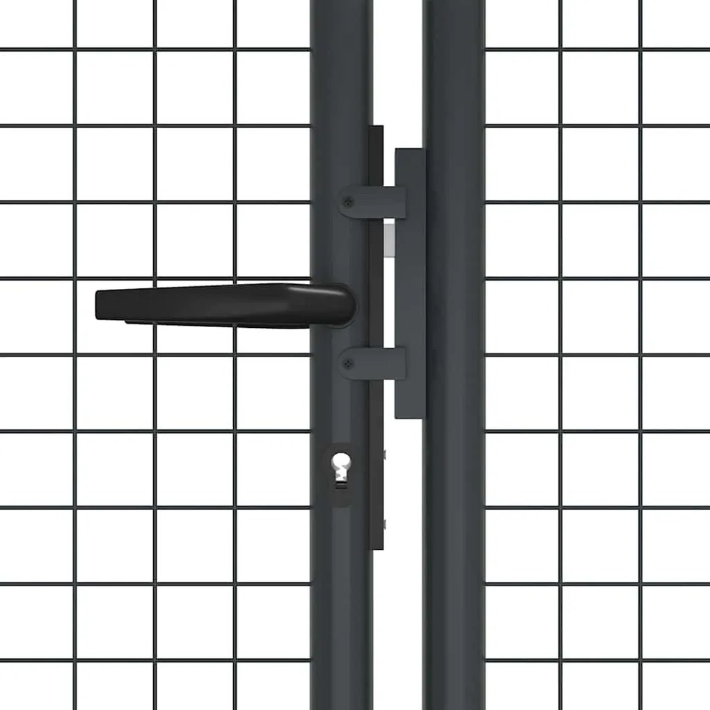 Pletivá zahradní branka pozinkovaná ocel 400 x 125 cm šedá 145778