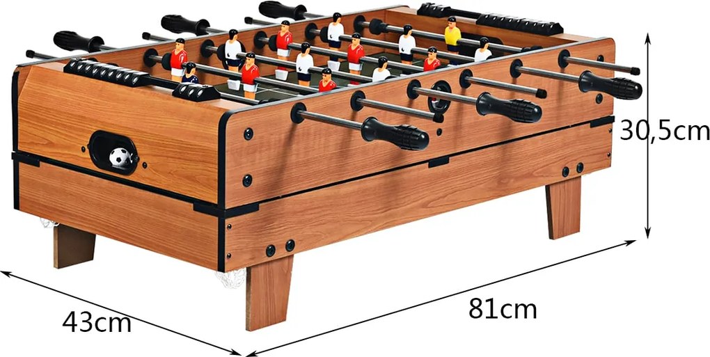 Costway 4 v 1 Hrací stůl a na stolní tenis a na vzdušný hokej a na fotbálek