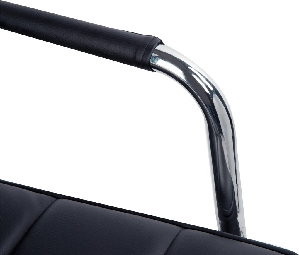 Ergonomická kancelářská židle HOMCOM výškově nastavitelná 46-61 cm s područkami, ideální pro kancelář a domácí kancelář