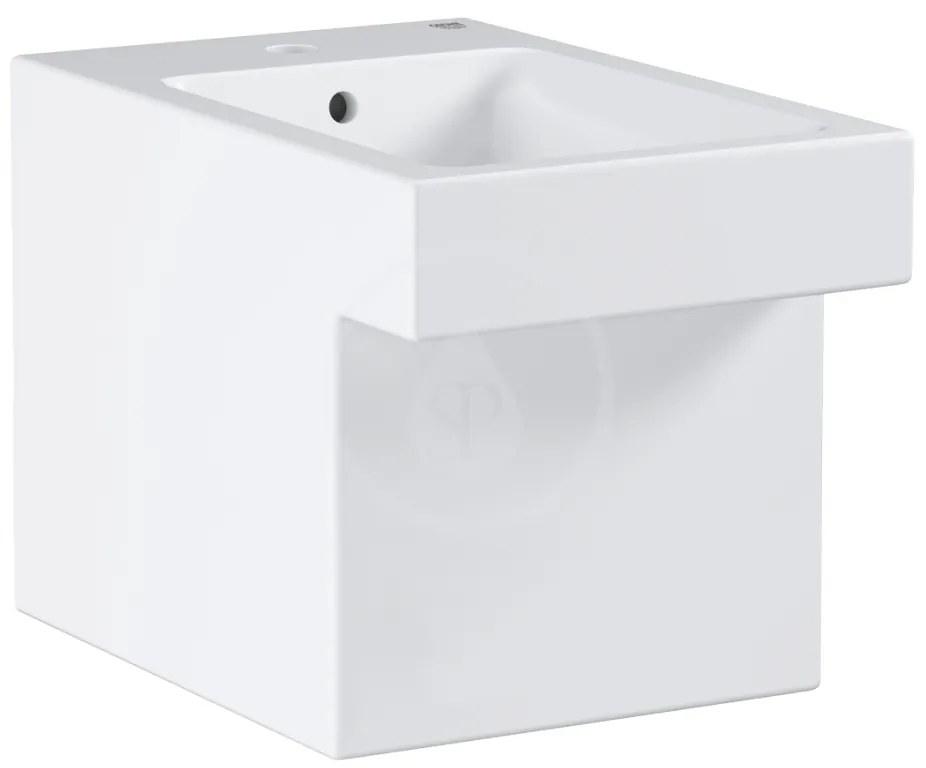 GROHE - Cube Ceramic Stojící bidet s přepadem, PureGuard, alpská bílá 3948700H