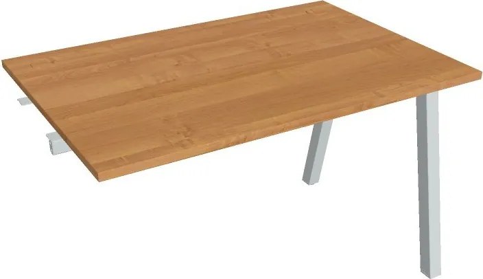 Hobis Kancelářský stůl k řetězení Hobis USA 1200R, deskaakát, bílá RAL 9016