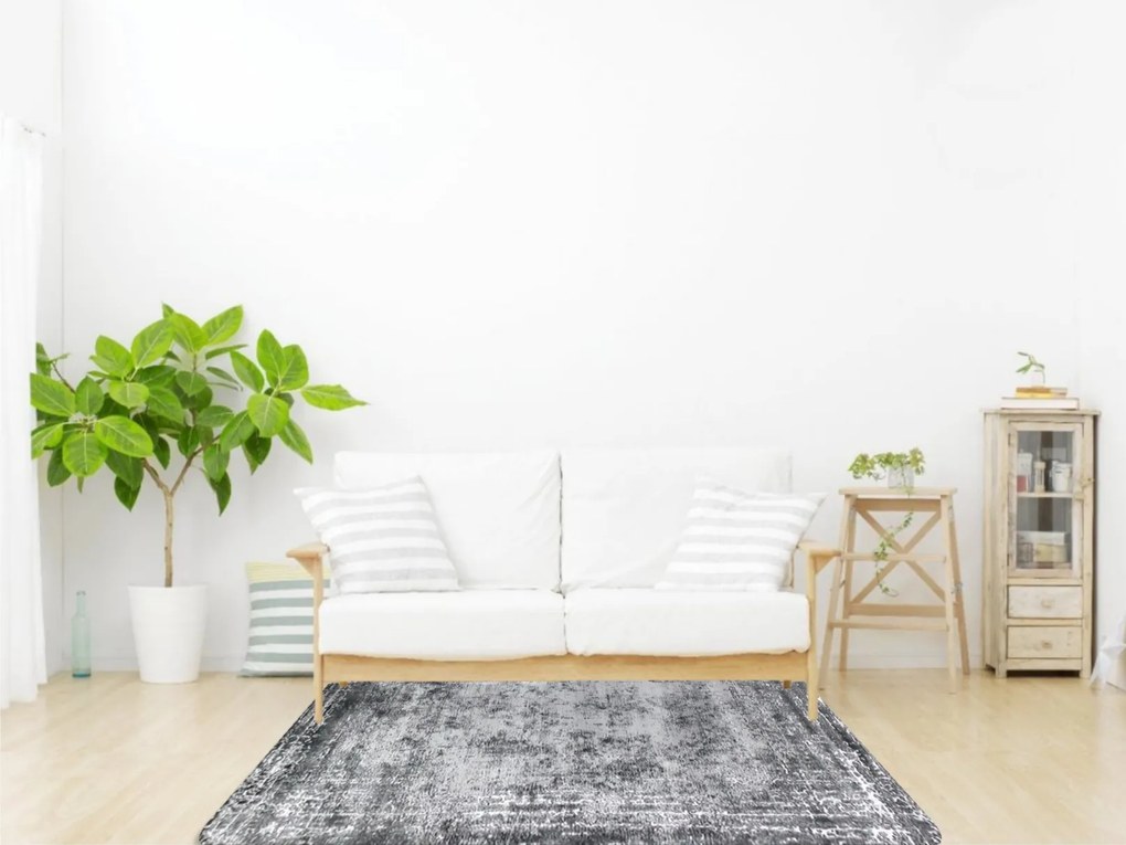 Berfin Dywany, Kusový koberec Elite 4356 Grey, 60x100, šedá, obývací pokoj