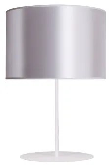 Duolla - Stolní lampa CANNES 1xE14/15W/230V pr. 20 cm stříbrná/bílá