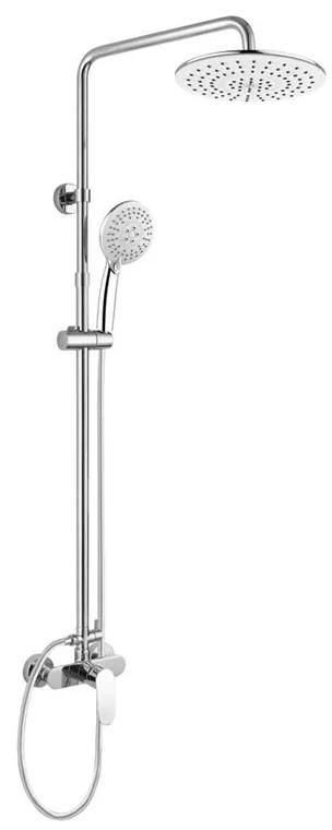 Mereo, Viana sprchová baterie s talířovou kulatou sprchou, bílá CBE60104SH