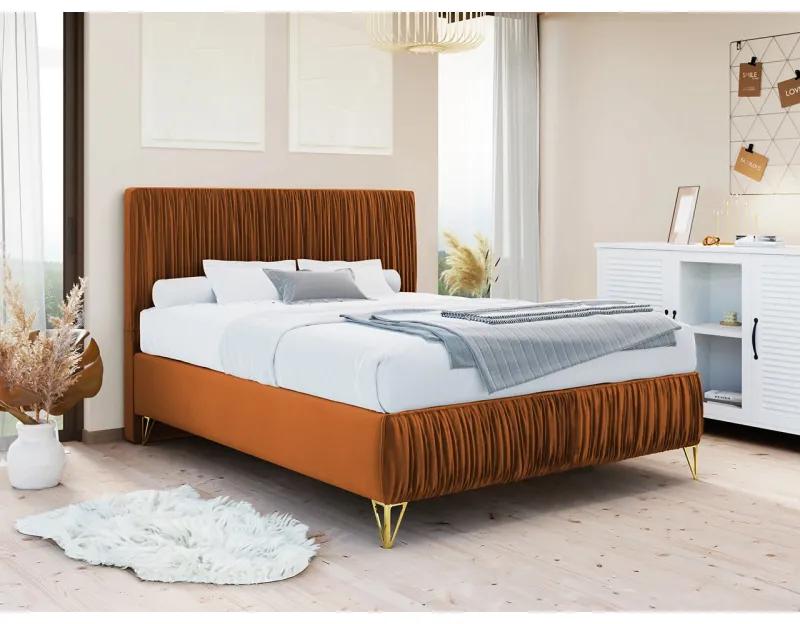 Manželská postel Kottos II, Potah: Amor Velvet 4304, Rozměr postele: 160 x 200 cm