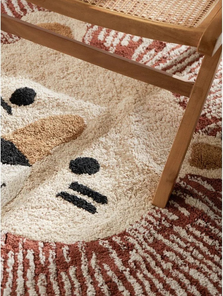 Krémový pratelný/ručně tkaný bavlněný dětský koberec 140x200 cm Snuggle Leander – Hanse Home
