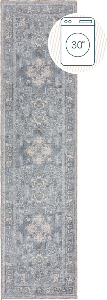 Flair Rugs, Běhoun Hebden Windsor Green, 60x230, zelená, ložnice
