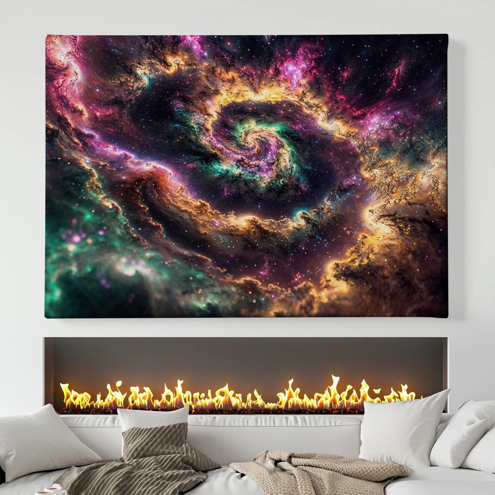 Obraz na plátně - Galaxie Ternezis FeelHappy.cz Velikost obrazu: 90 x 60 cm