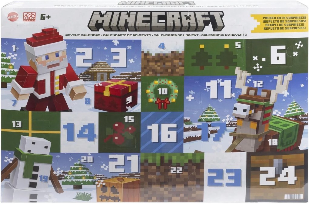 Mattel minecraft adventní kalendář 2024, hxm86