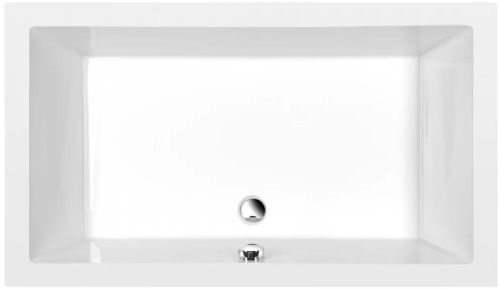 Polysan DEEP hluboká sprchová vanička s konstrukcí, obdélník 130x75x26cm, bílá 72943