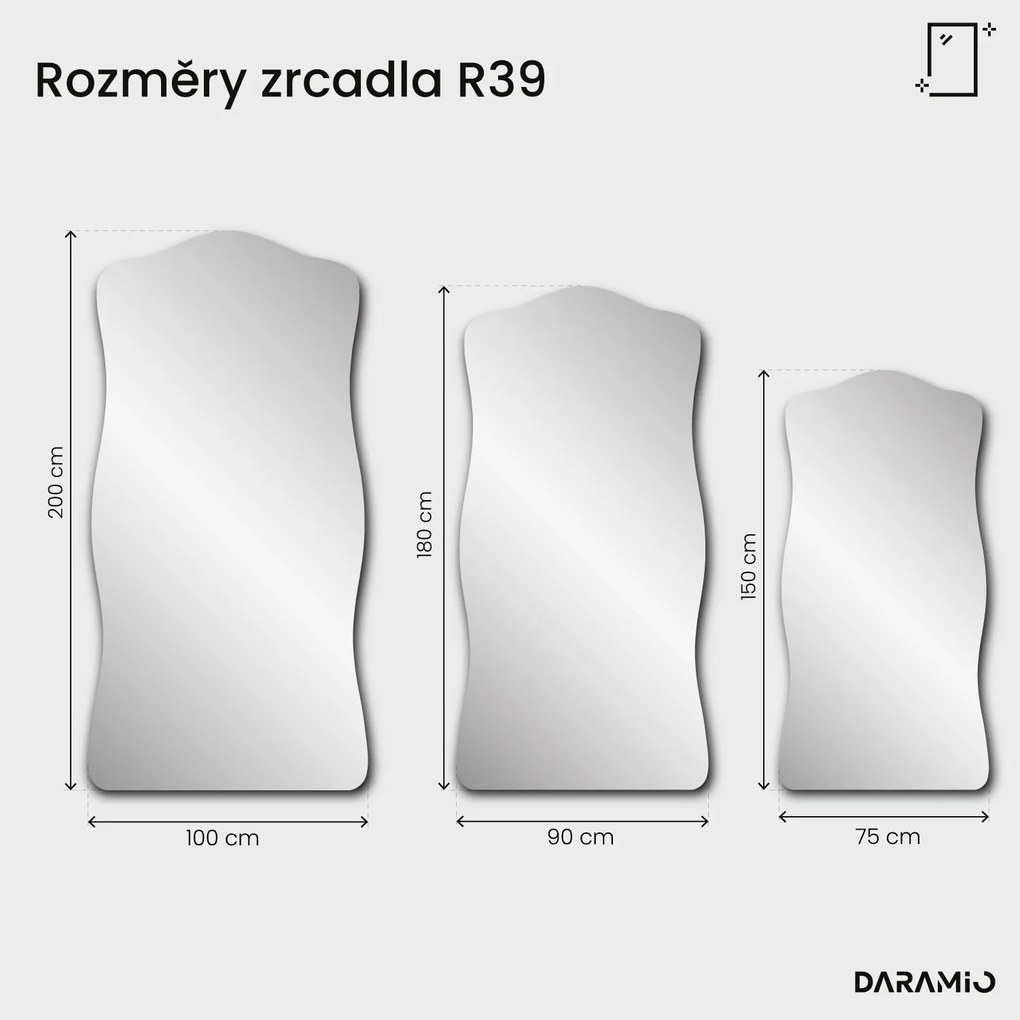 Antické zrcadlo s patinou Pure R39