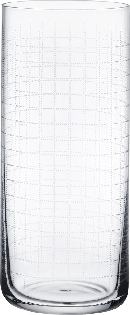 Sklenice a skleničky Finesse Grid vysoké 350 ml 4 ks