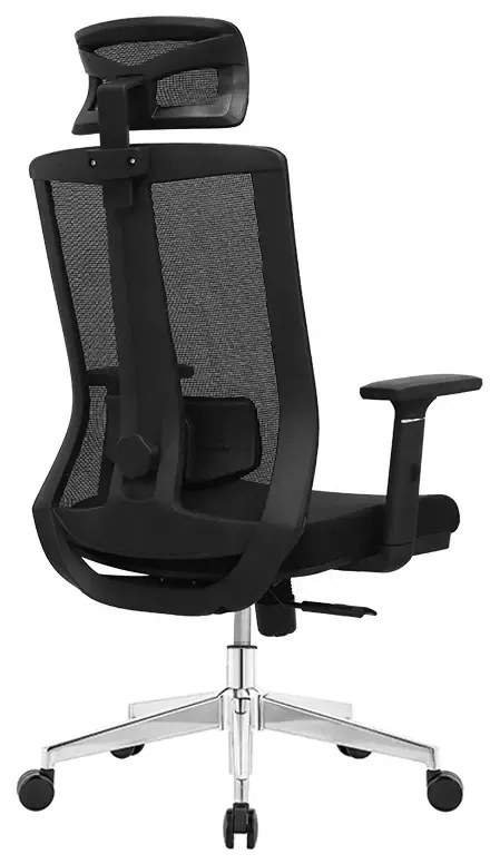 Kancelářská ergonomická židle Neoseat SABRINA — síť / látka, černá, nosnost 150 kg