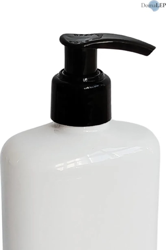 Dávkovač na mýdlo 250 ml bílý s černou pumpičkou LIMA