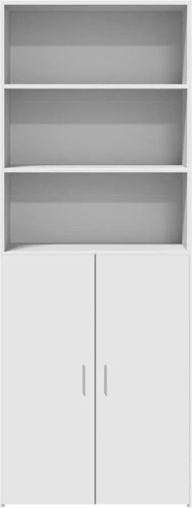 Skříň highboard bílá 70 x 42,5 x 185 cm kompozitní dřevo 3281371