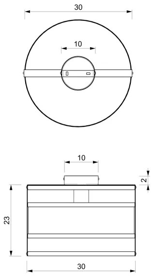 Přisazený lustr RIM 1xE27/60W/230V černá/zlatá