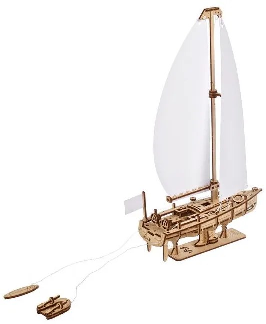 Ugears 3D dřevěné mechanické puzzle Jachta The Ocean Beauty