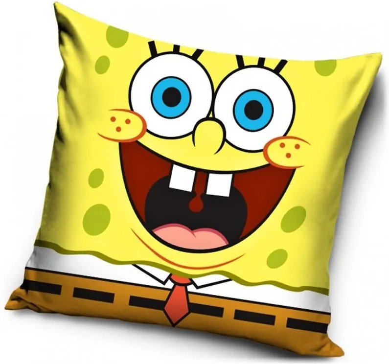 Carbotex · Povlak na polštář vysmátý Sponge Bob - 40 x 40 cm