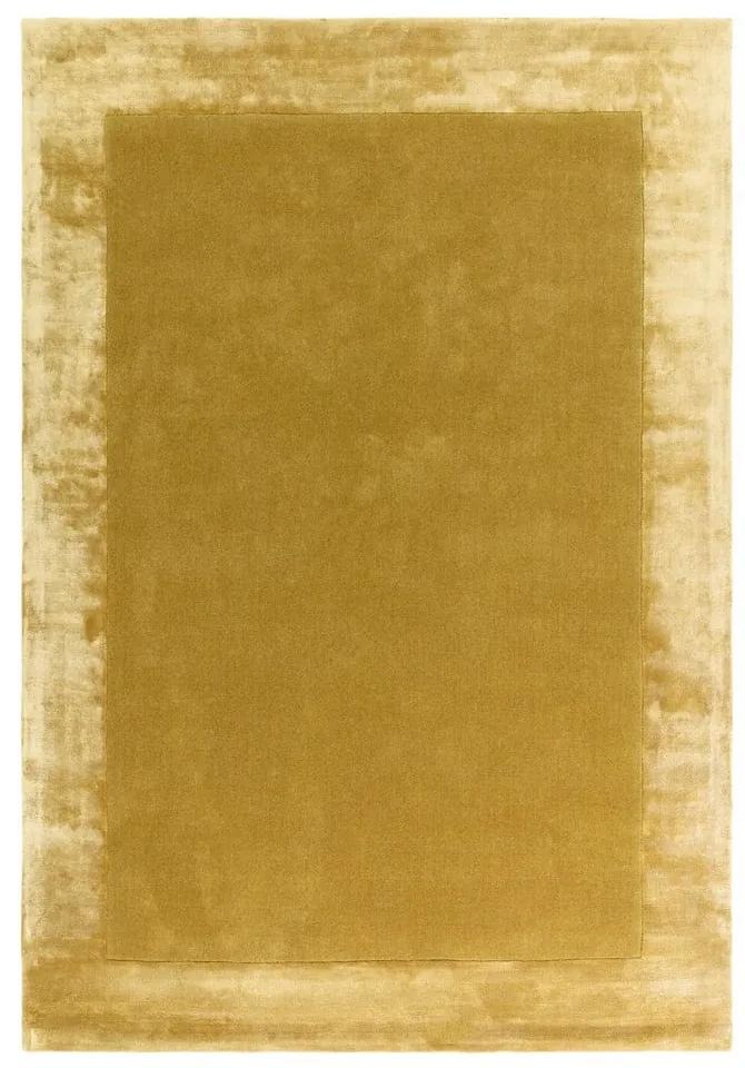 Okrově žlutý ručně tkaný koberec s příměsí vlny 200x290 cm Ascot – Asiatic Carpets