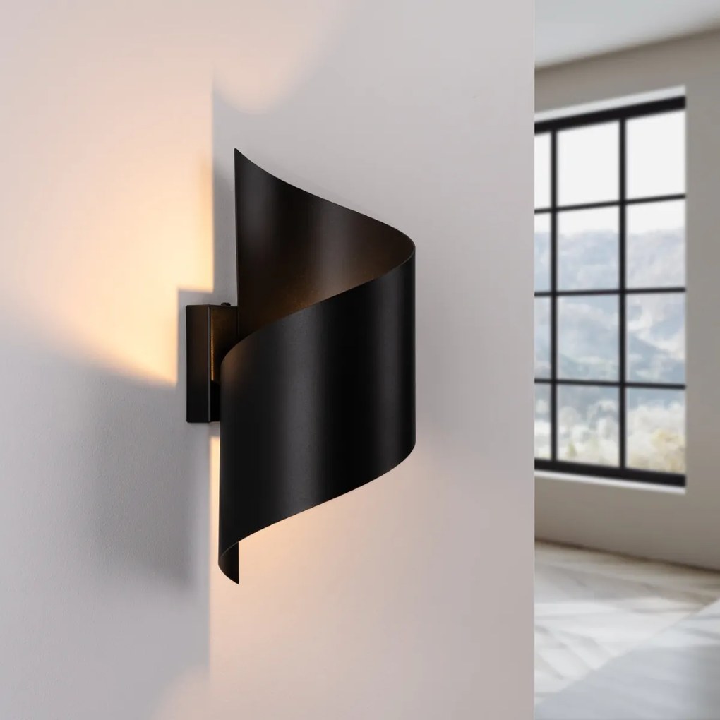 Sollux Lighting Nástěnné svítidlo TALASSA černé