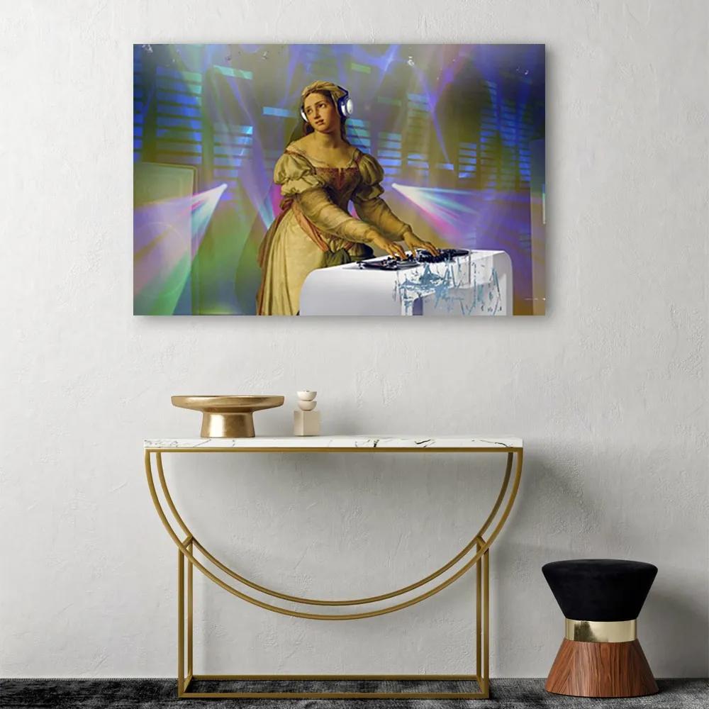 Gario Obraz na plátně Lady DJ - Jose Luis Guerrero Rozměry: 60 x 40 cm