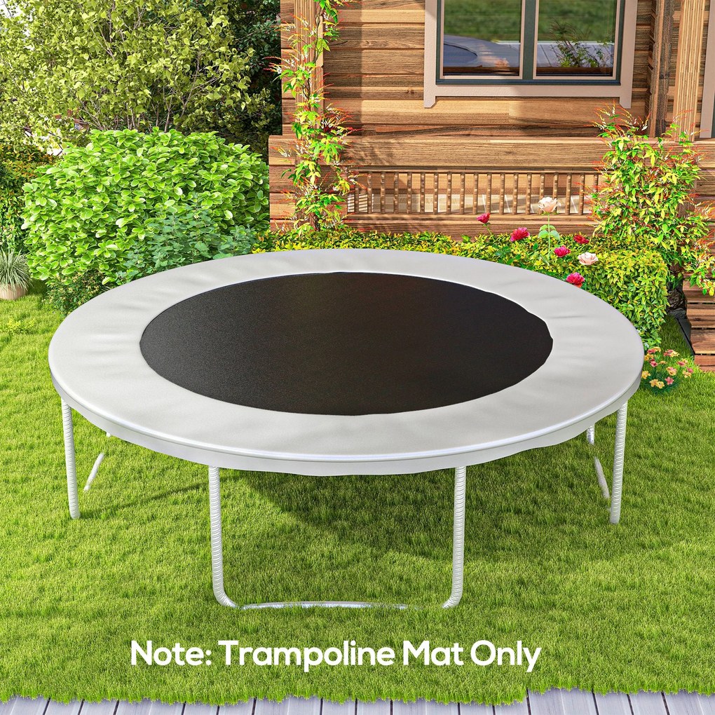 SPORTNOW Nahradní Trampolínová Podložka pro Odskok, Kompatibilní s 366 cm Trampolínou Ø 366 cm a pružinami 14 cm, včetně nástroje na instalaci pružin…