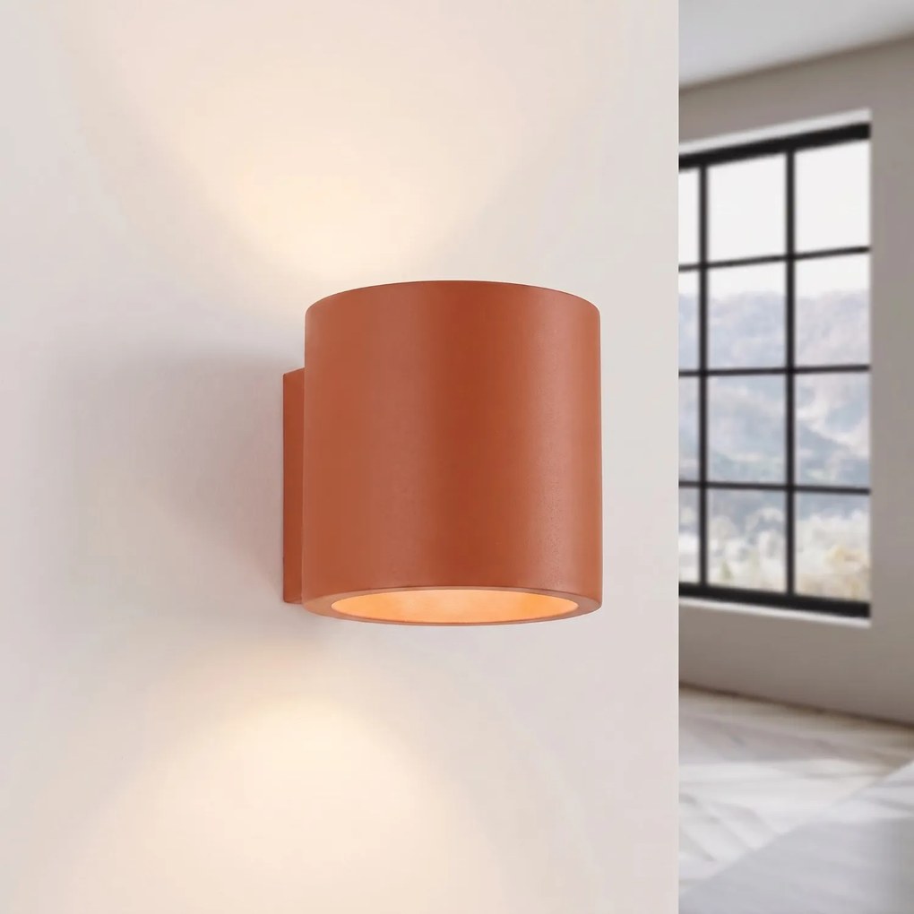 Sollux Lighting Nástěnné svítidlo ORBIS 1 okrově červené